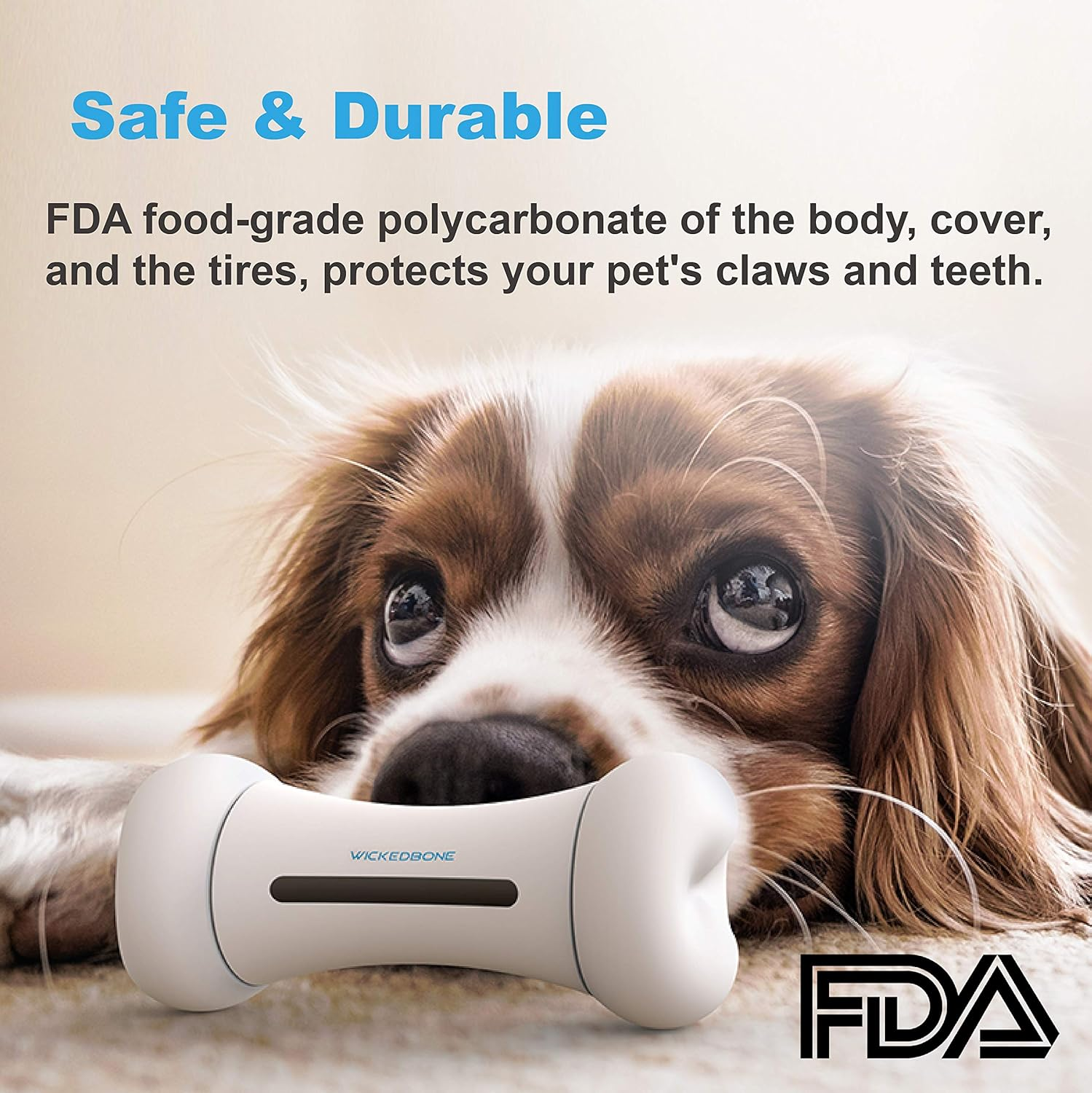 Smart interactive bone toy for dogs with app control and auto-play ...